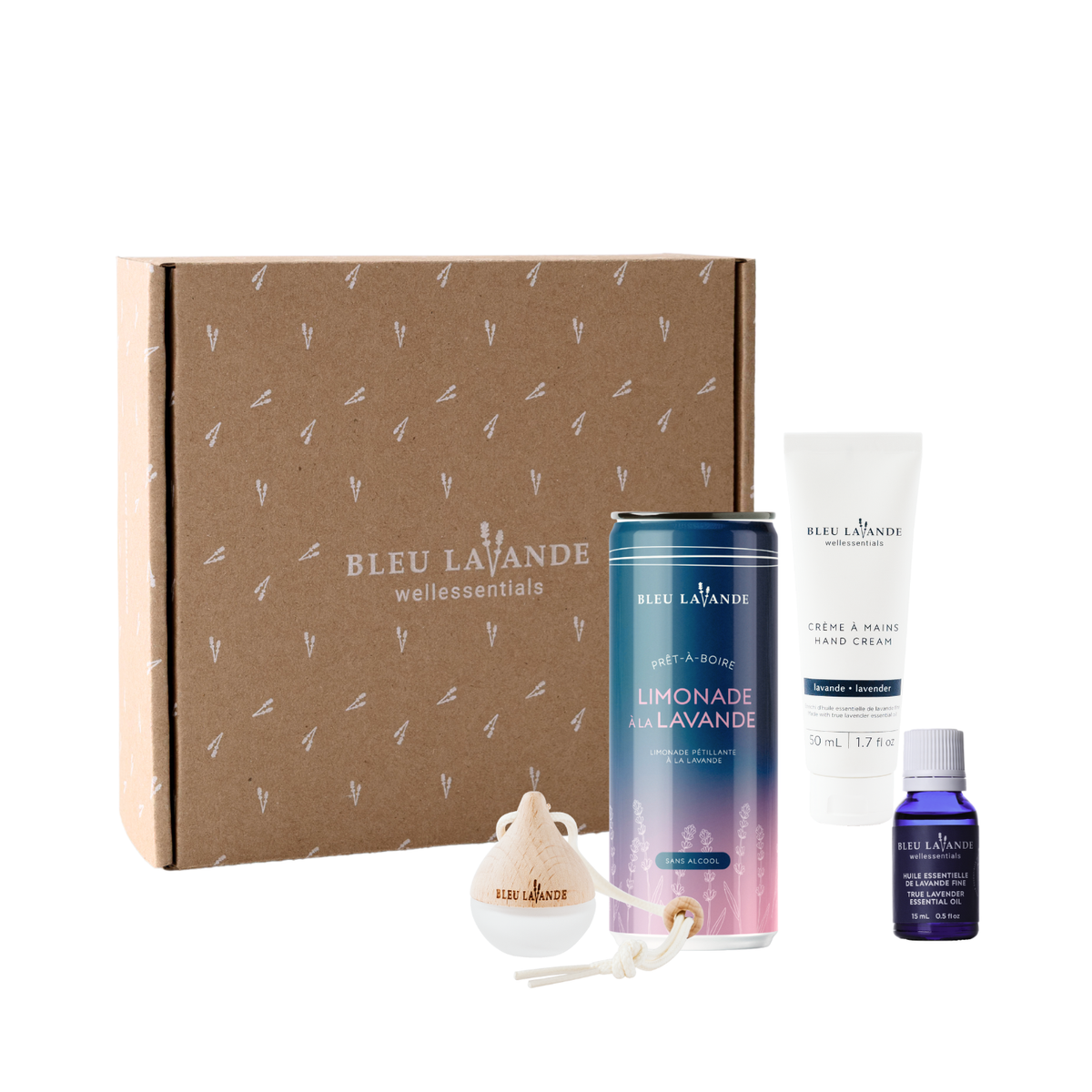 Ensemble-cadeau Sur la route – Bleu Lavande